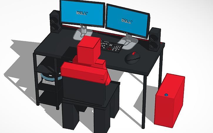3D design Gaming Computer - Tinkercad