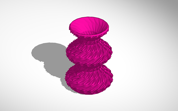 3D design vase - Tinkercad
