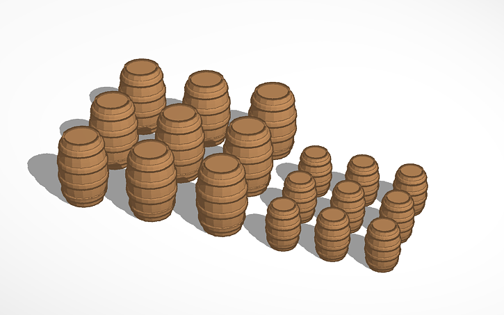 3D design Barrel - Tinkercad