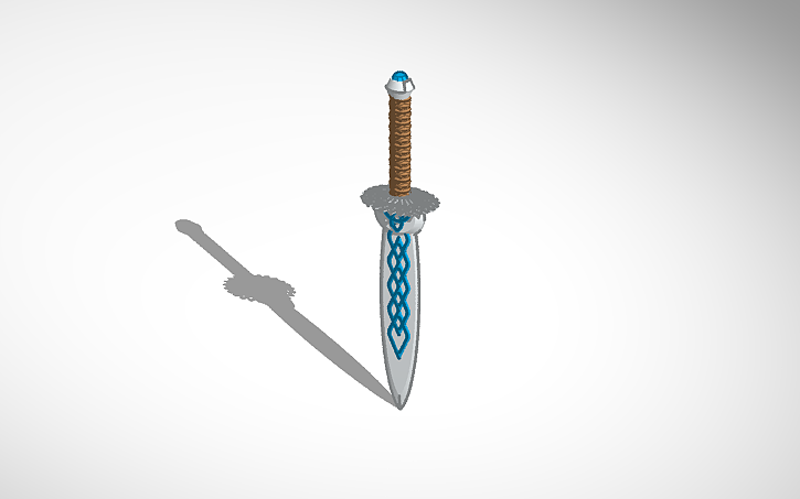 3D design Celtic Dagger - Tinkercad