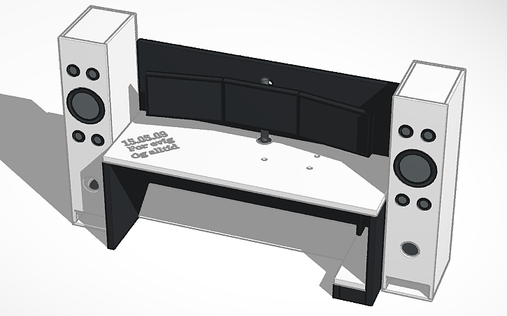 3D design Tailored Gaming Desk - Tinkercad