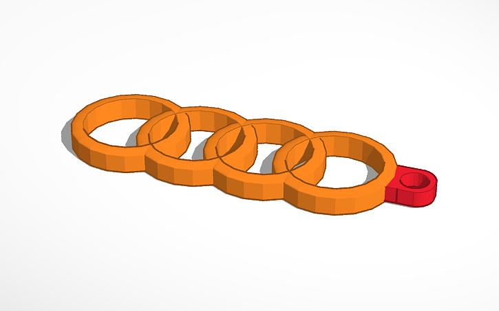 3D design Audi Logo - Tinkercad