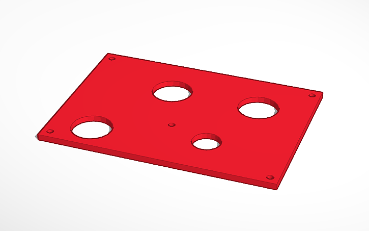 3D design SSE pc board template | Tinkercad