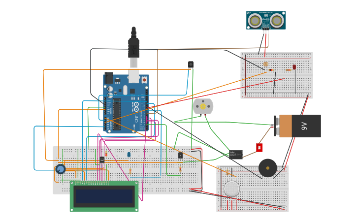 Circuit design Smart Agriculture and Food - Tinkercad