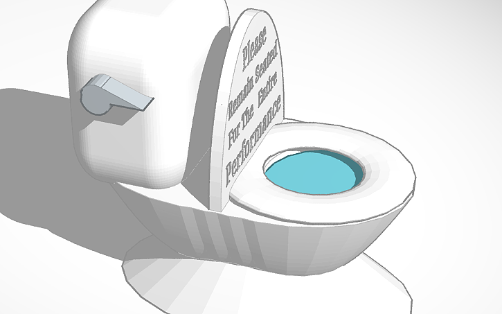 3D design Toilet - Tinkercad