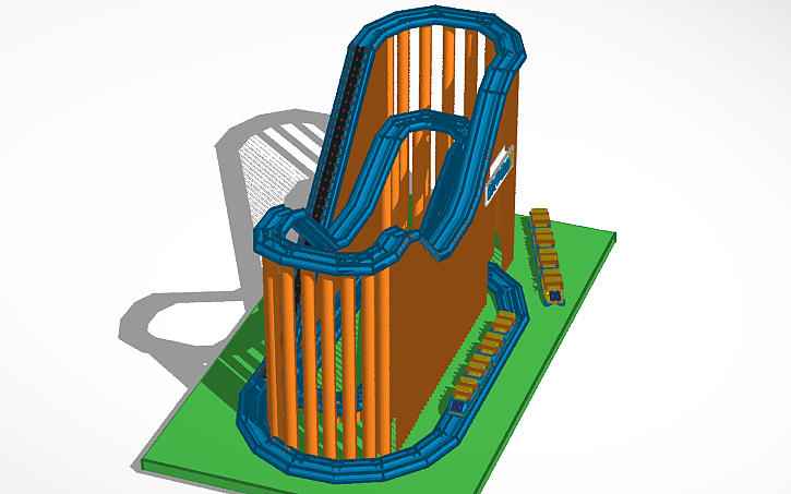 3D design HydroX Roller Coaster - Tinkercad
