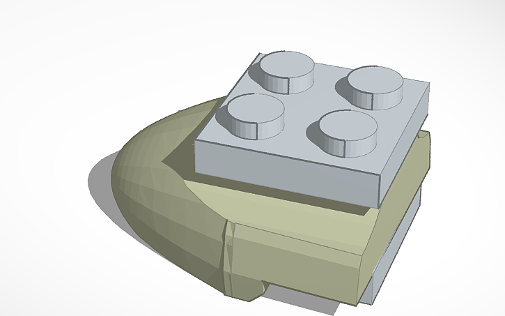 3D design LEGO tail tank (for outlaw kart or sprint car) - Tinkercad