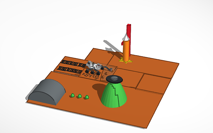 3D design Rover Perseverance 2020 - Tinkercad