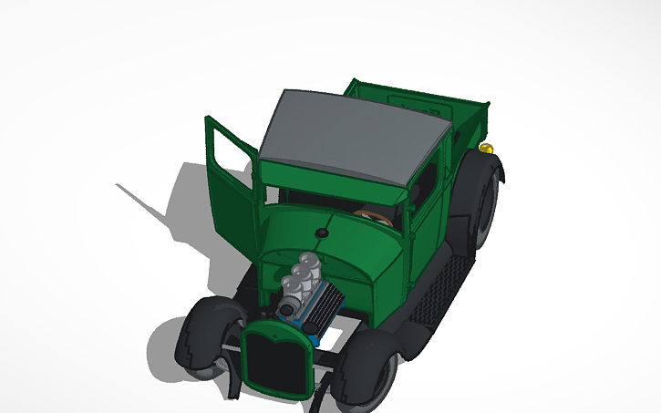 3D design Hot Rod Truck | Tinkercad