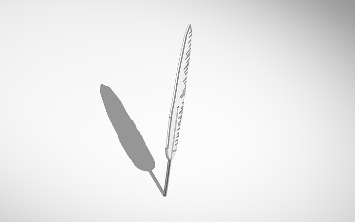 3D design Feather - Tinkercad