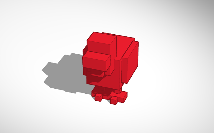 3D design Minecraft Chicken | Tinkercad