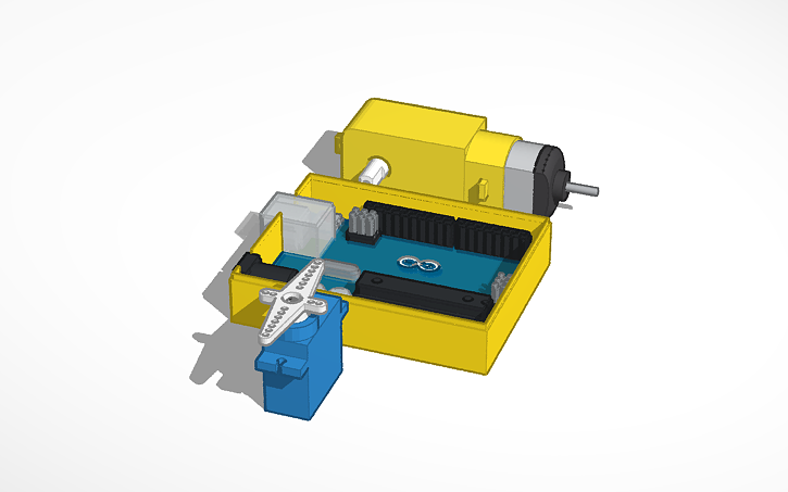 3D design Arduino housing with Box and Lid - Tinkercad