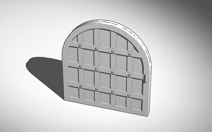 3D design OpenForge Door - Tinkercad