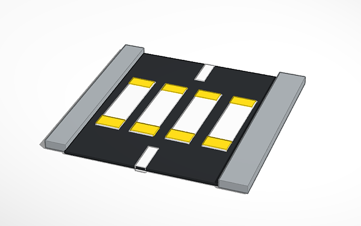 3D design crosswalk model - Tinkercad