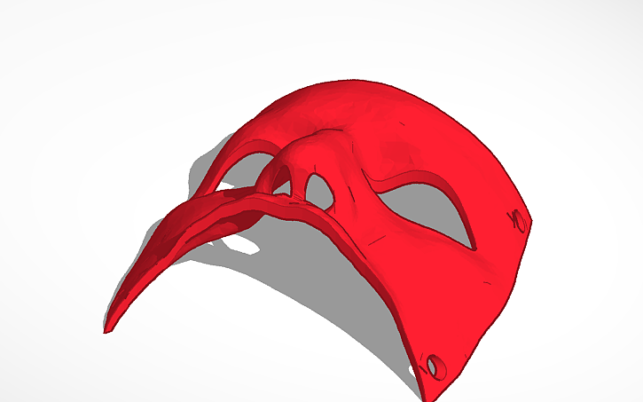 3D design Self-Portrait Mask - Tinkercad