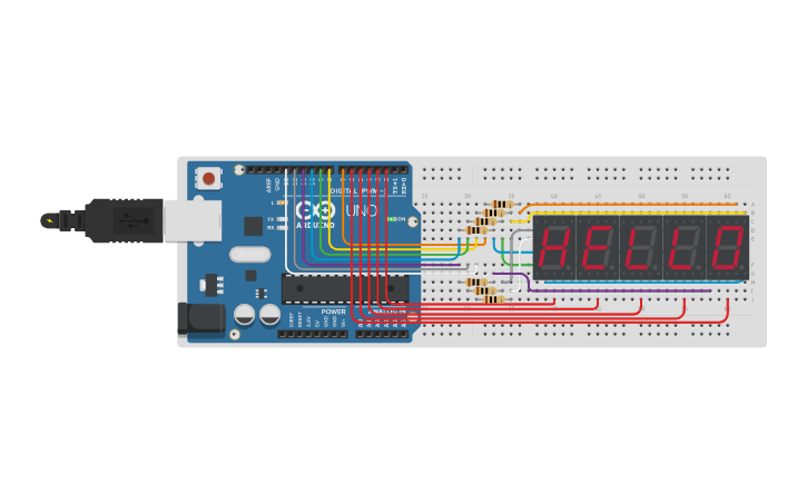 Circuit design Hello - Tinkercad