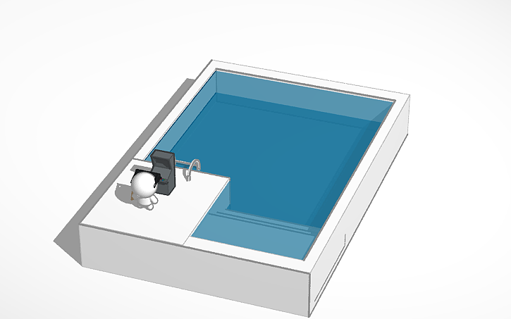 3D design swimming pool - Tinkercad