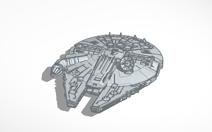 3D design Millenium Falcon #star wars - Tinkercad