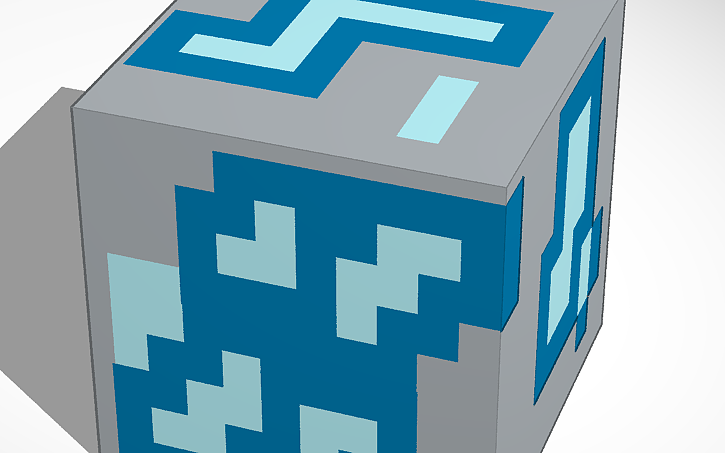 3D design Minecraft P-24 Ore(Minecraft Ore Idea.) - Tinkercad