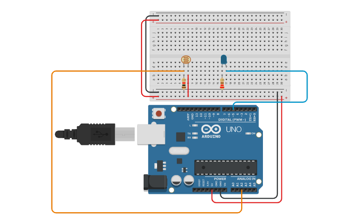 Circuit design Arduíno-Ficha 2 - Tinkercad