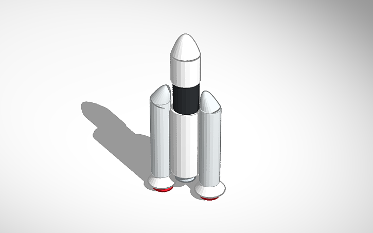 3D design GSLV Mk III (3D Model) - Tinkercad
