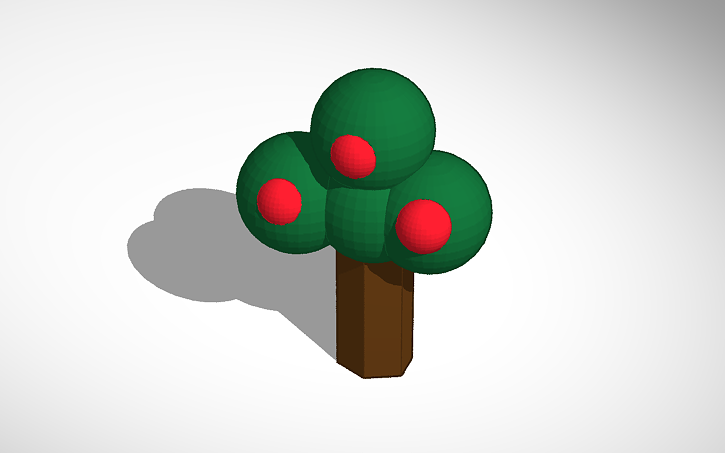 3D design Animal Crossing Tree | Tinkercad