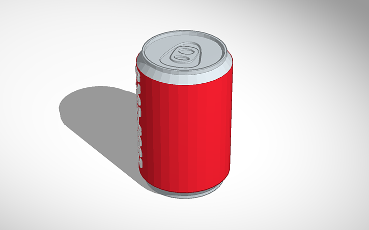 3D design coca cola - Tinkercad