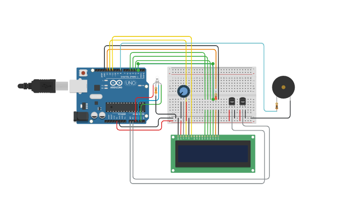 Circuit design Copy of CIRCUITO A PRESENTAR - Tinkercad
