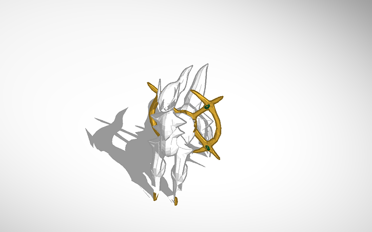 3D design Arceus Model (WIP) - Tinkercad