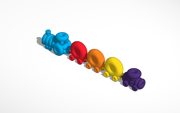 3D design Donut Train | Tinkercad