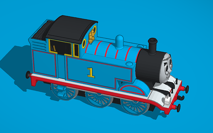 3D design thomas the tank engine - Tinkercad
