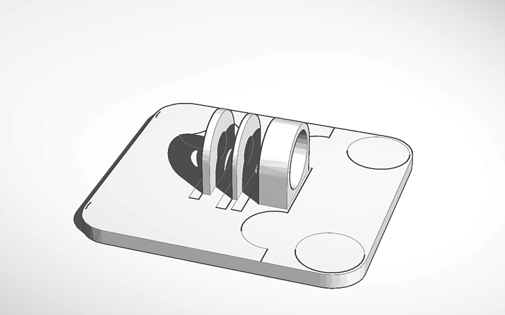 3D design go pro mount - Tinkercad