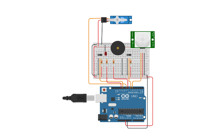 Circuit design Servomotor | Tinkercad Circuit design Servomotor | Tinkercad