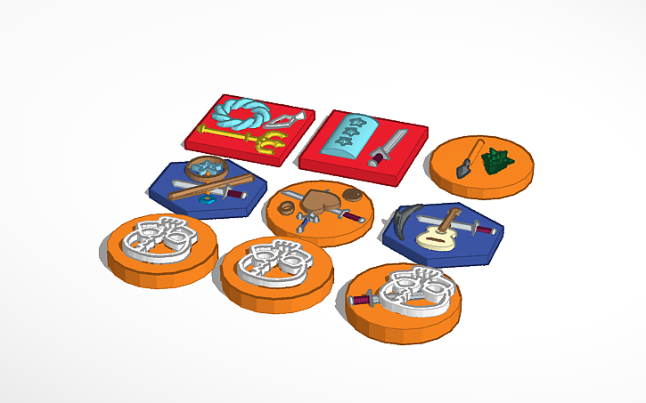 3D design DnD Characters and Monsters - Tinkercad