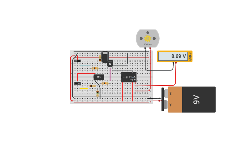 Circuit Design Automatic Tank Motor Controller Tinkercad