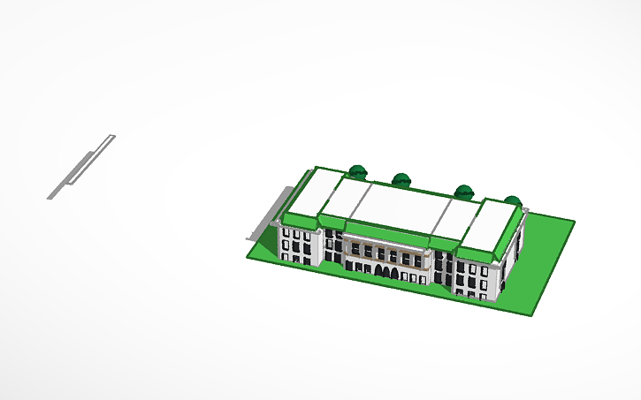 3D design Ouchita Parish Courthouse | Tinkercad