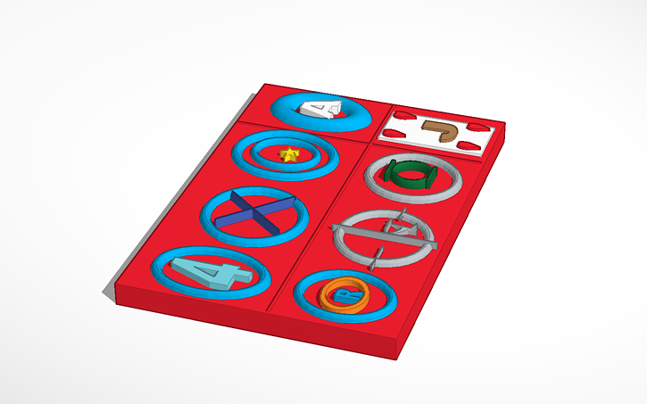 3D design MARVEL LOGOS - Tinkercad