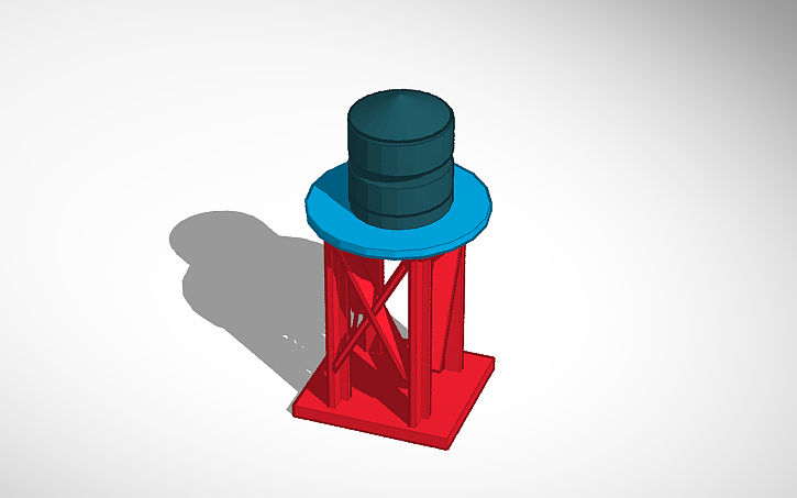 3D design Toothpick tower | Tinkercad