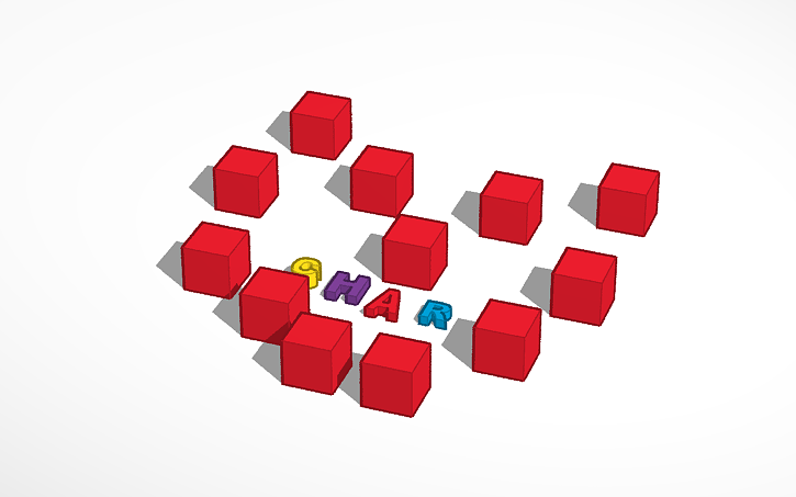 3d Design Char Rules Tinkercad
