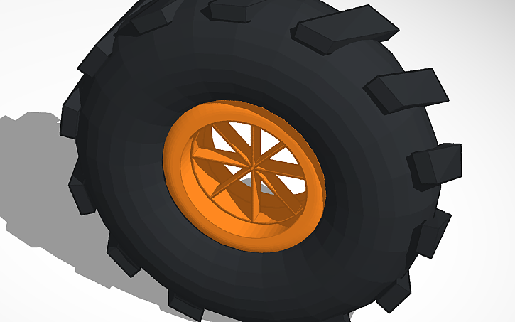3D design Wheel/Tire - Tinkercad