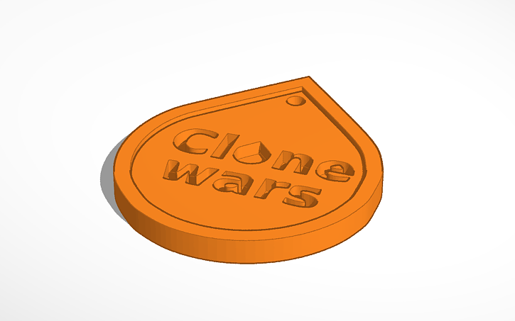 3D design Clone Wars Keychain 2V1 | Tinkercad