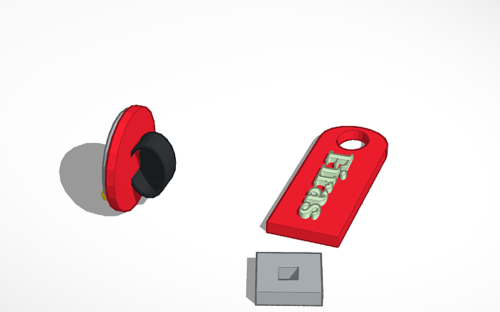 3D design keychains - Tinkercad