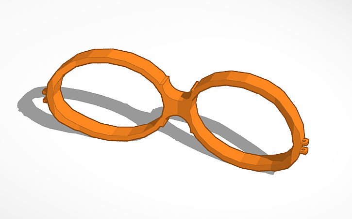 3D design Rigid Goggles Frame - Tinkercad