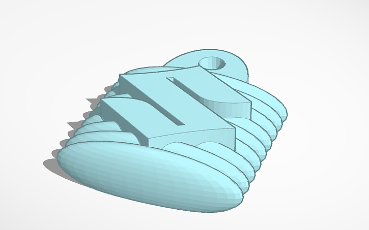 3D design Backpack Zipper Pull - Tinkercad