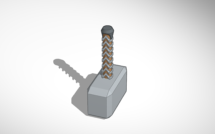 3D design Thor Hammer | Tinkercad