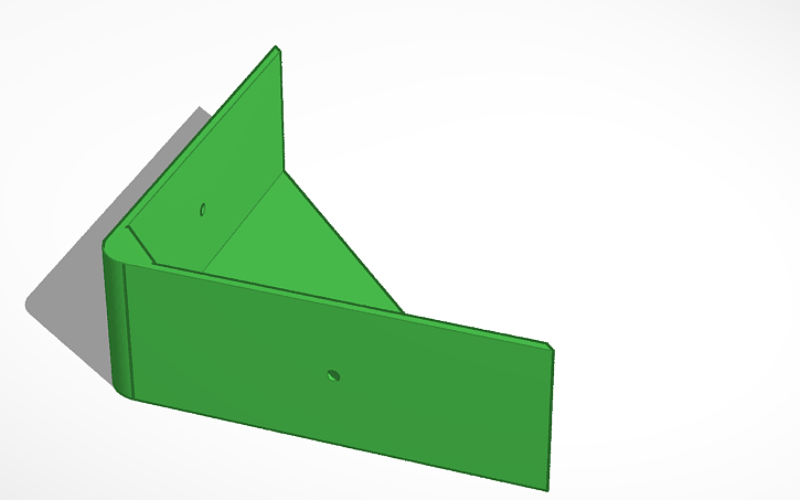 3D design Tri-corner shelf - Tinkercad