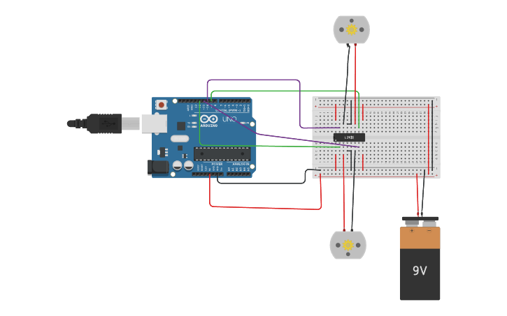 Circuit design CON BATERIA - Tinkercad