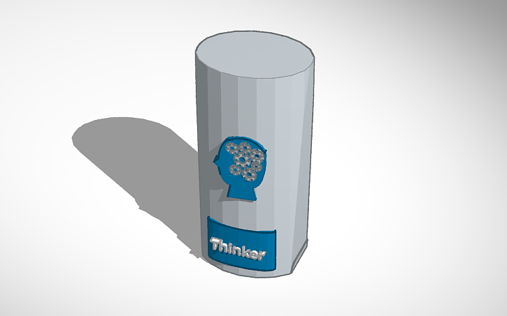 3D design thinker trophy | Tinkercad