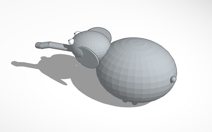 3D design Elephant | Tinkercad