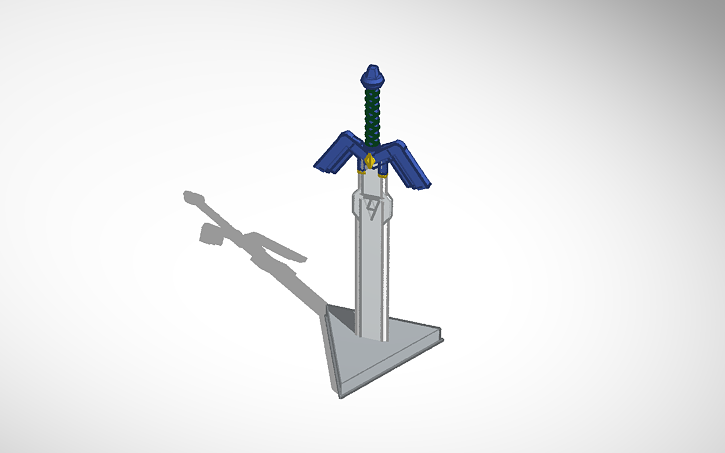 3D design Master Sword - Tinkercad